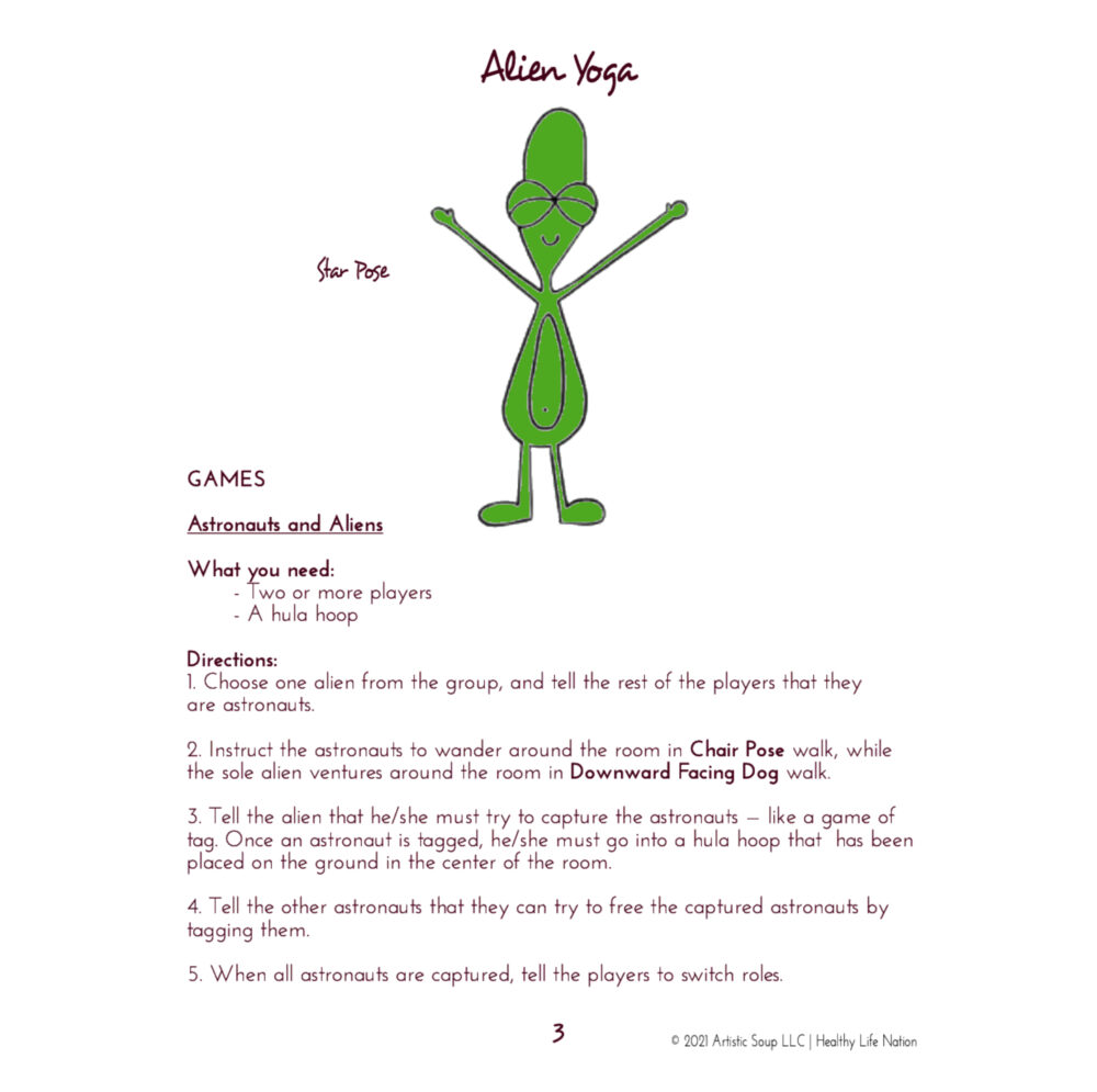 Alien Yoga Lesson for Kids – Healthy Life Nation